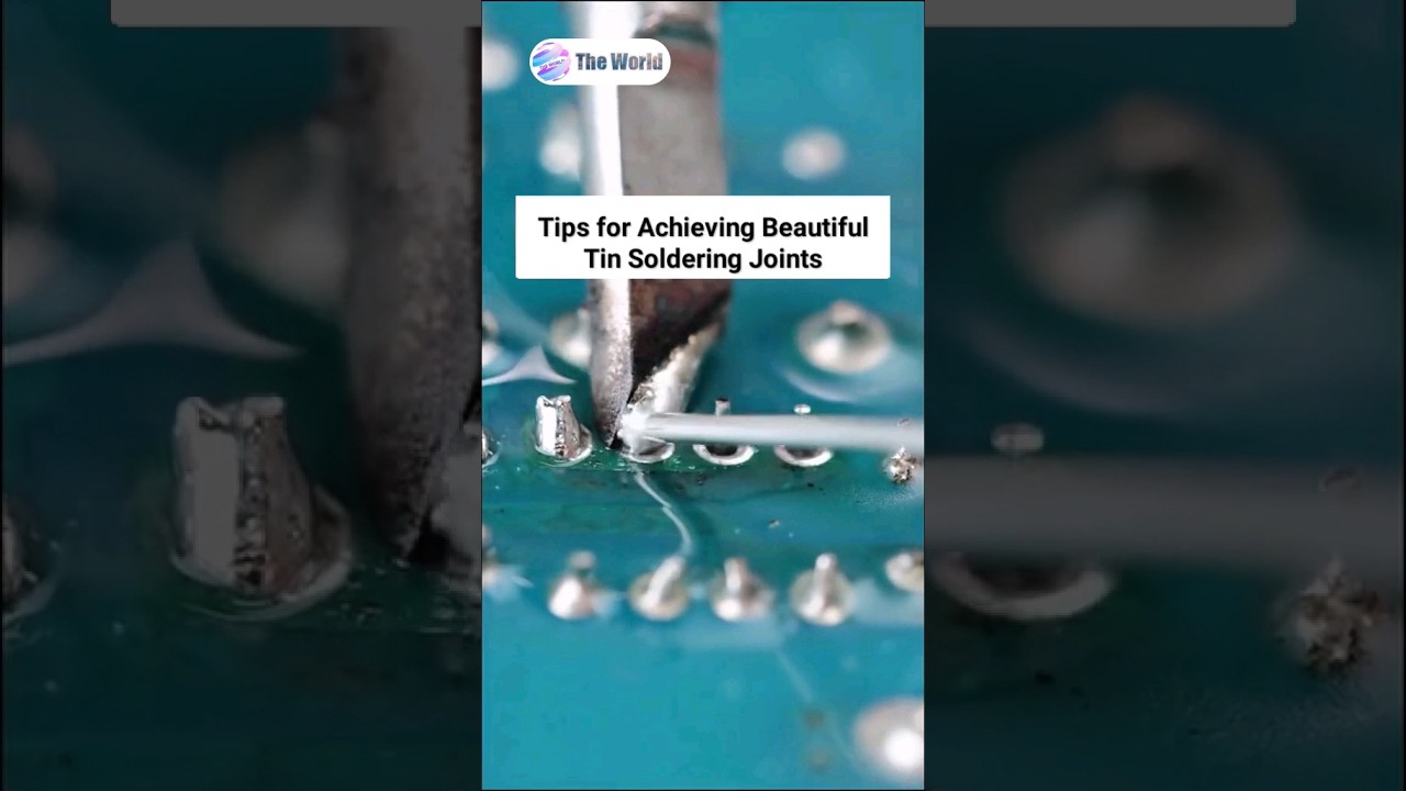 Tips for Achieving Beautiful Tin Soldering Joints #tips - YouTube