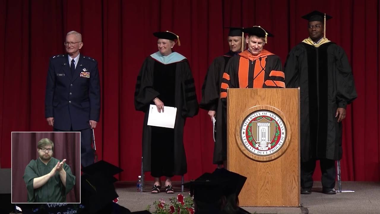 University of Arkansas DBCAFLS May 2016 Commencement - YouTube