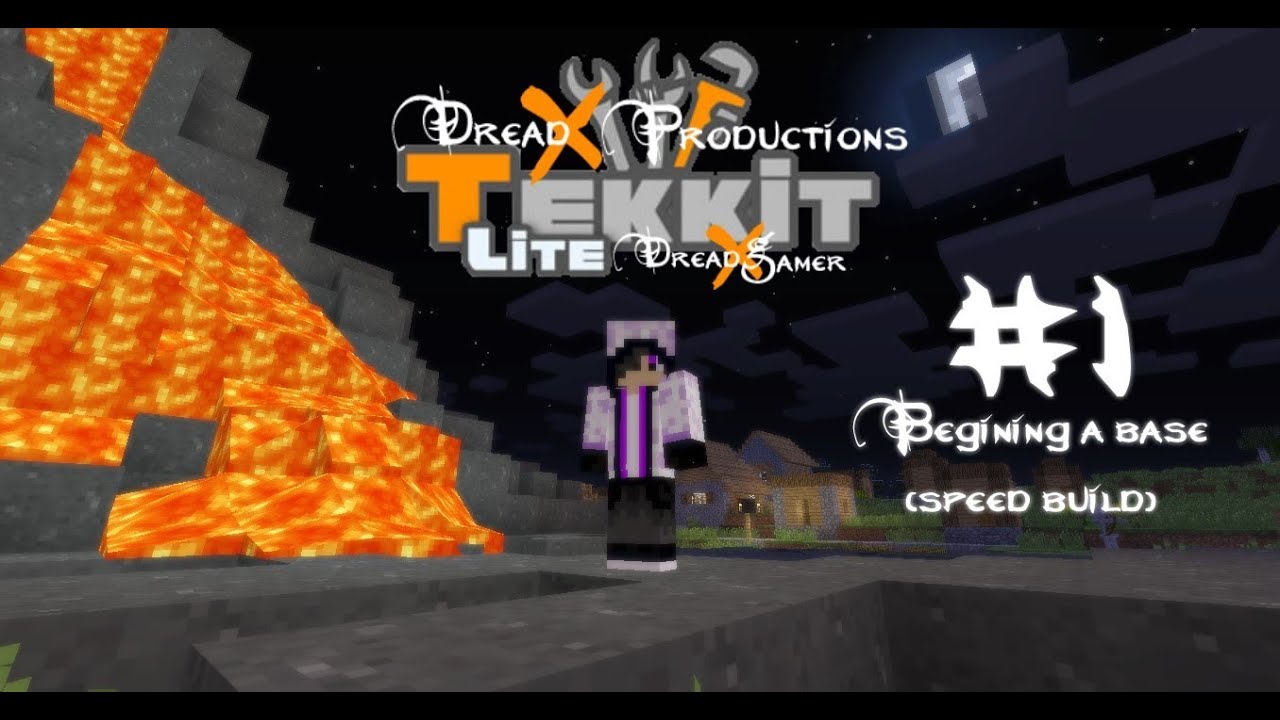 Tekkit Lite: Episode #1 Begining a base (Speed Build) - YouTube
