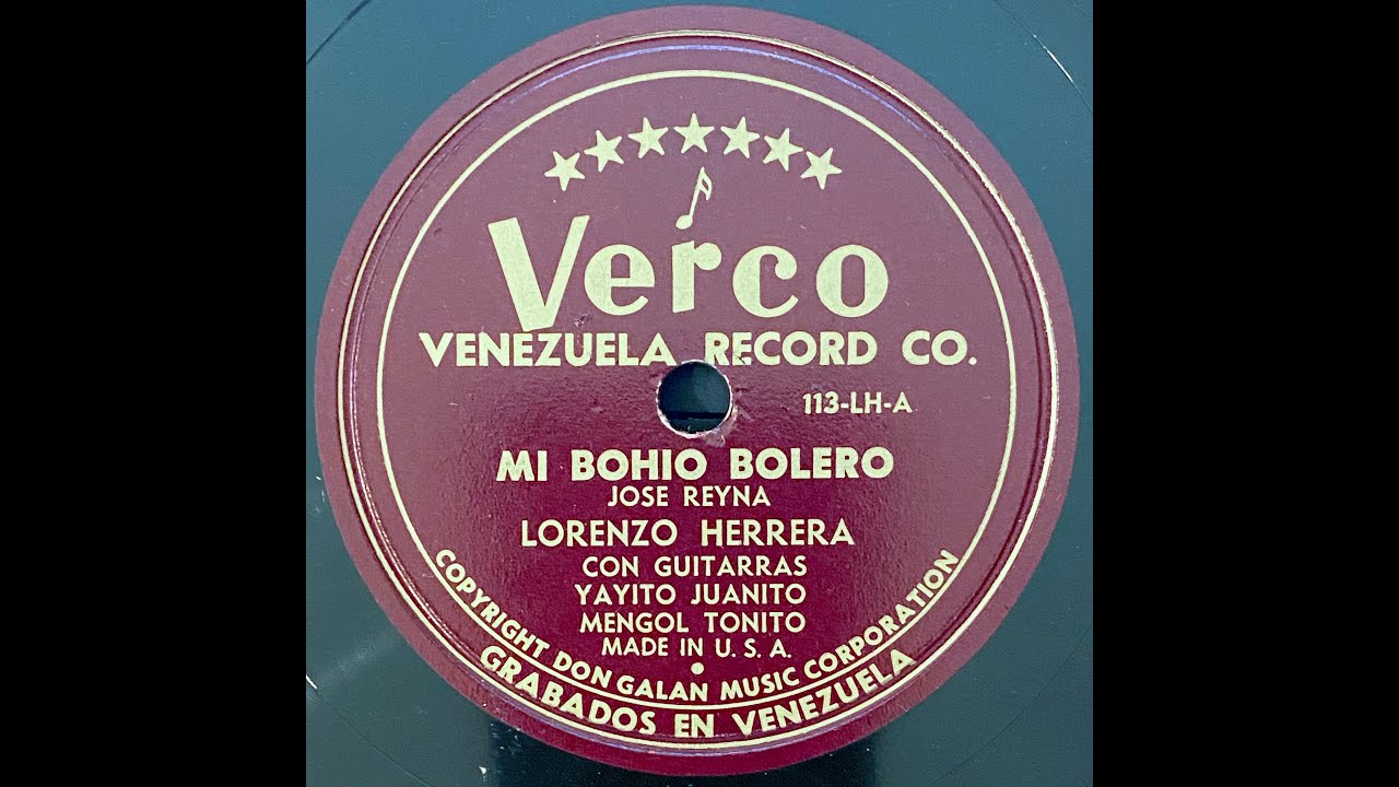 Mi Bohio Bolero Lorenzo Herrera Con Guitarras - Verco Venezuela - YouTube