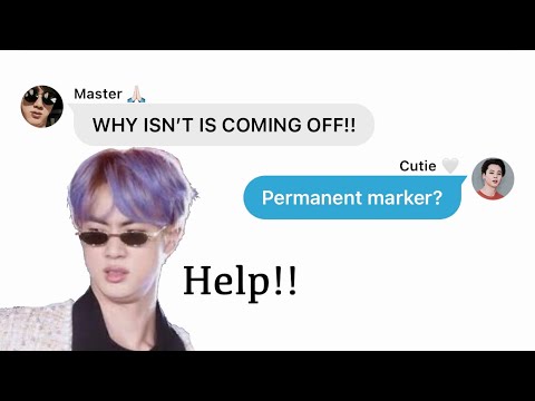 BTS Texts • Permanent Marker -Prank gone wrong- 😫