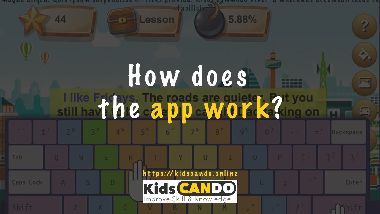 Introduce the typing computer application for kids | Kids CAN DO - YouTube