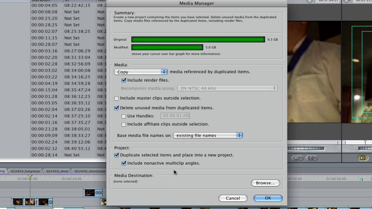 Final Cut Pro Tutorial: Media Manager Part 2 - YouTube