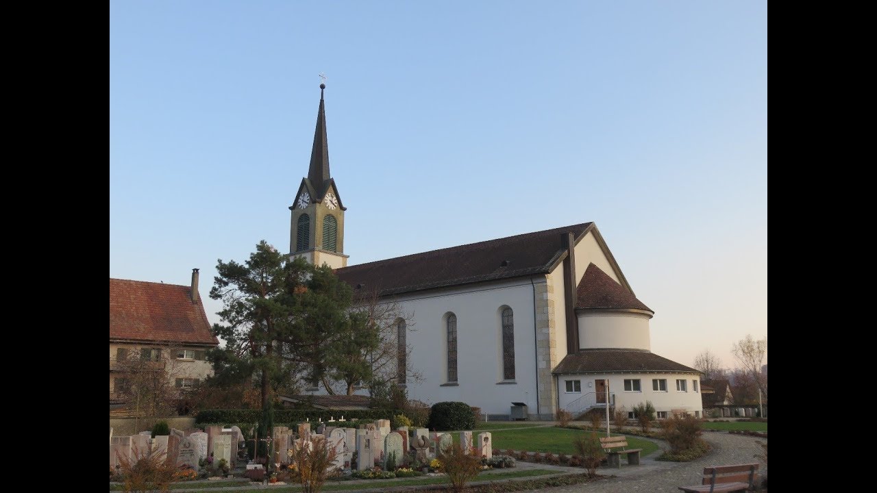 Erlinsbach SO, Pfarrkirche St. Nikolaus, Vollgeläute - YouTube