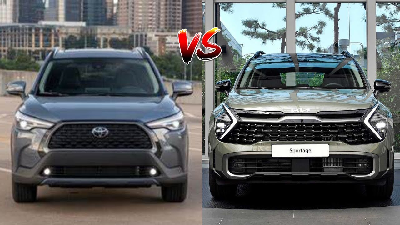 2022 Kia Sportage vs 2022 Toyota Corolla Cross Visual Comparison ...