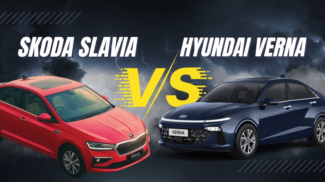 🔥Skoda Slavia vs Hyundai Verna🔥Car Comparison Review in Details | # ...