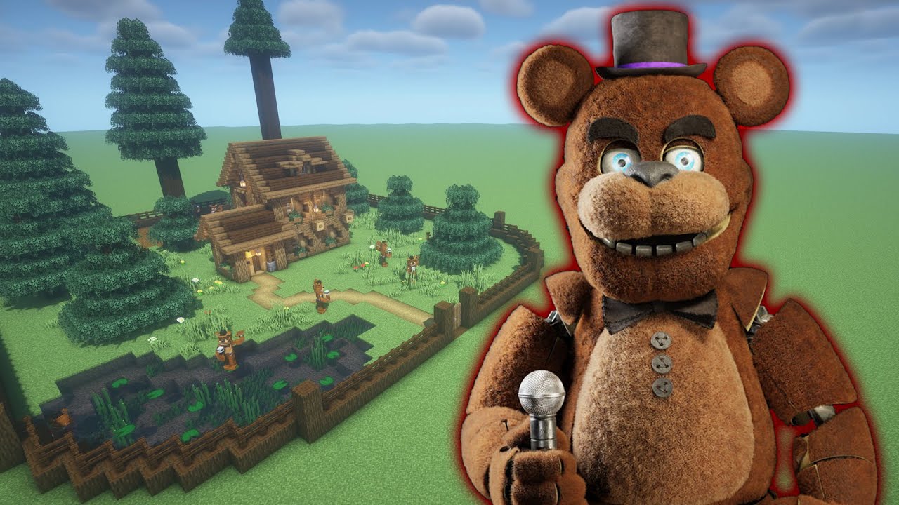 How To Make a Freddy FNAF Farm in Minecraft PE - YouTube