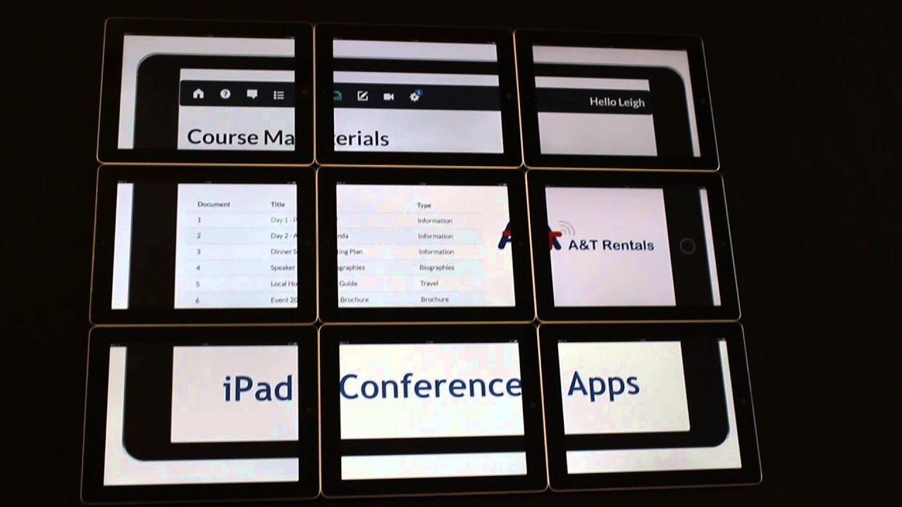 iPad Display Wall - Mosaic - YouTube