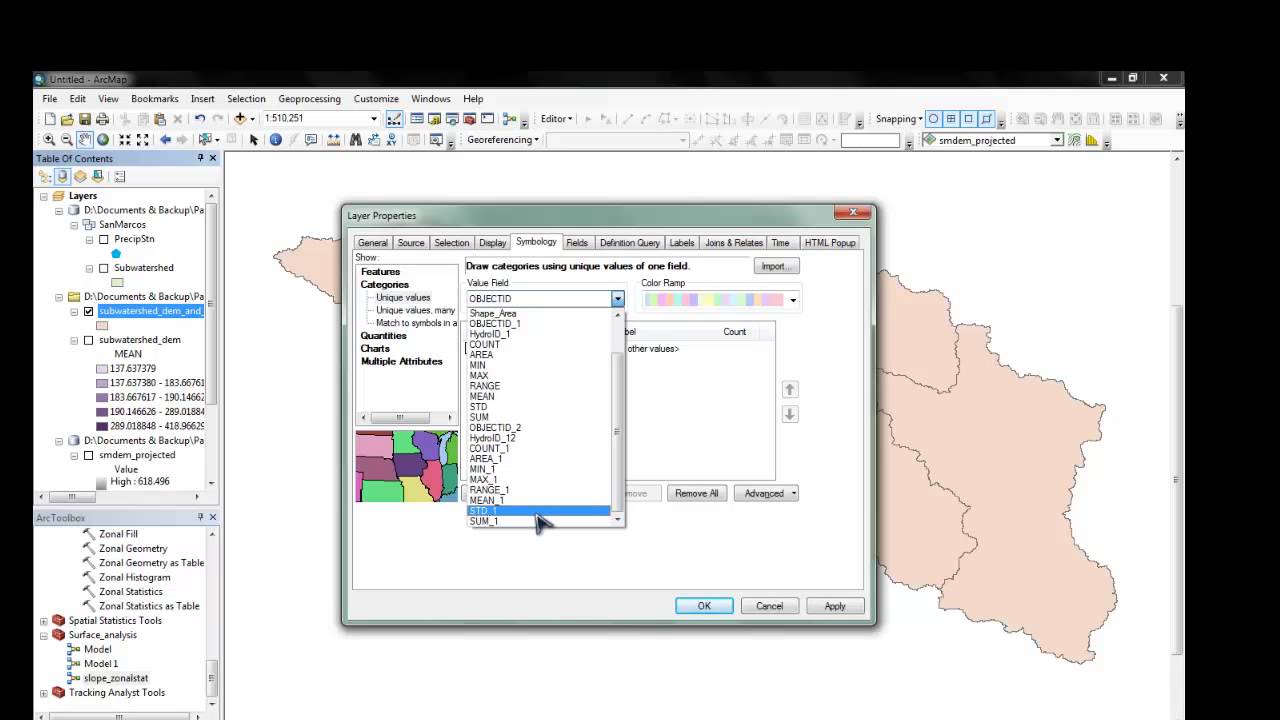 ArcGIS Tutorial 9 Spatial Analysis pt 3 (Watershed Analysis) - YouTube