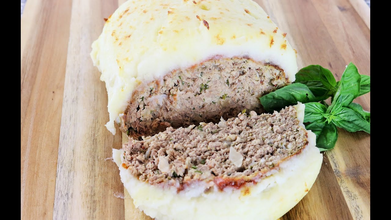 Pastel de Carne Cubierto Con Pure de Papa - Frosted Meatloaf - YouTube