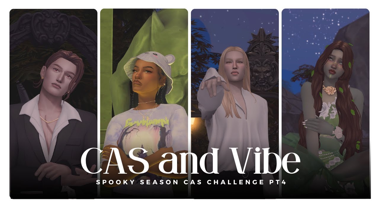 The Sims 4 CAS and Vibe | Spooky Season CAS Challenge Part 4 - YouTube