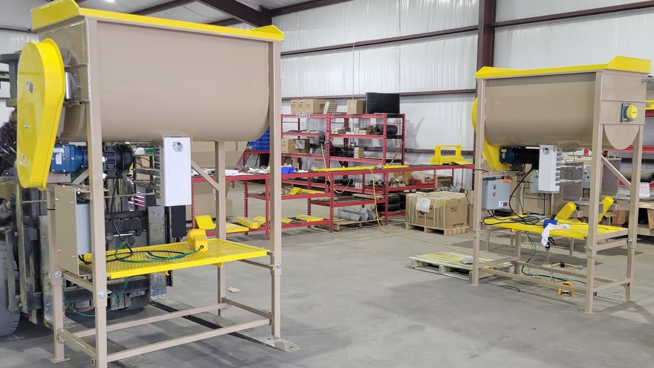 The Ultimate Mushroom Substrate Batch Mixer Bagger Combo!!! - YouTube