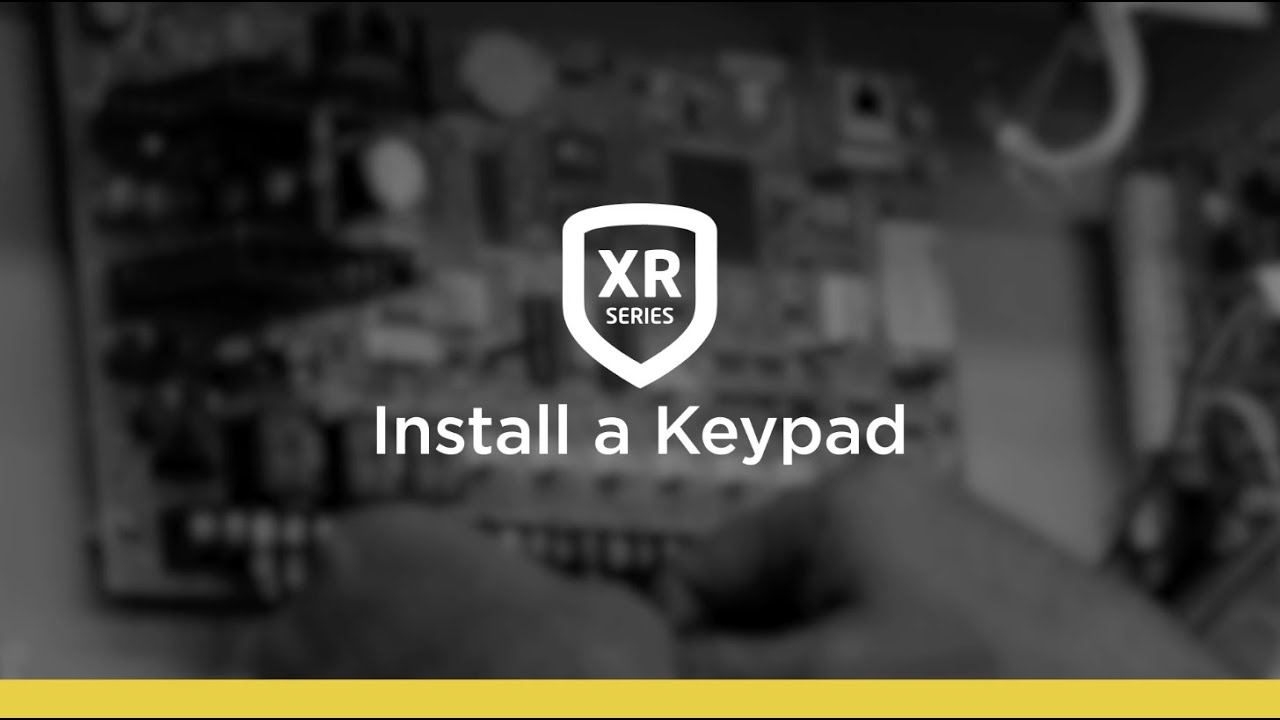 How to Install a Keypad to an XR Series Panel - YouTube