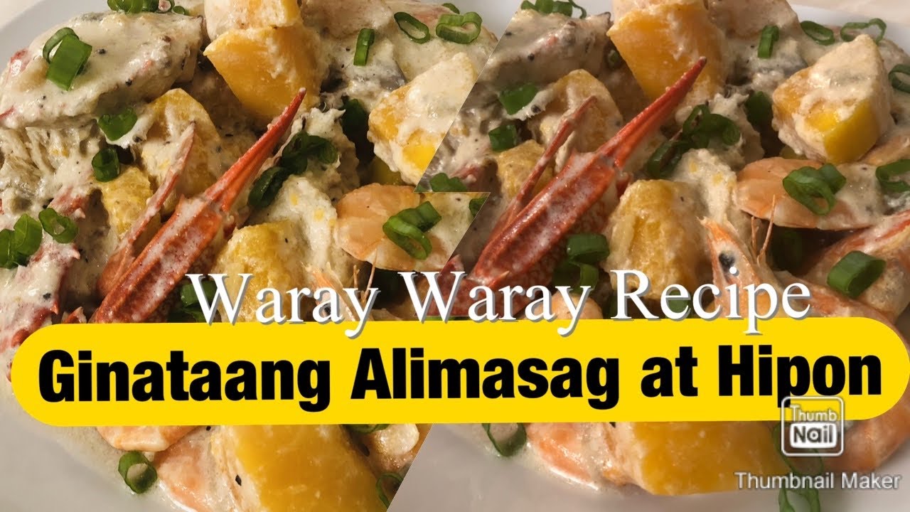 How to cook “Ginataang Alimasag at Hipon” Waray Waray Recipe - YouTube