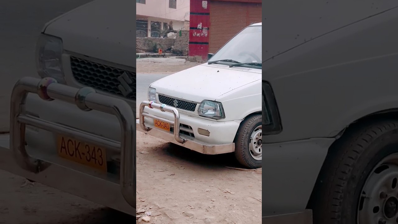 Suzuki Mehran bumper safety guard - YouTube