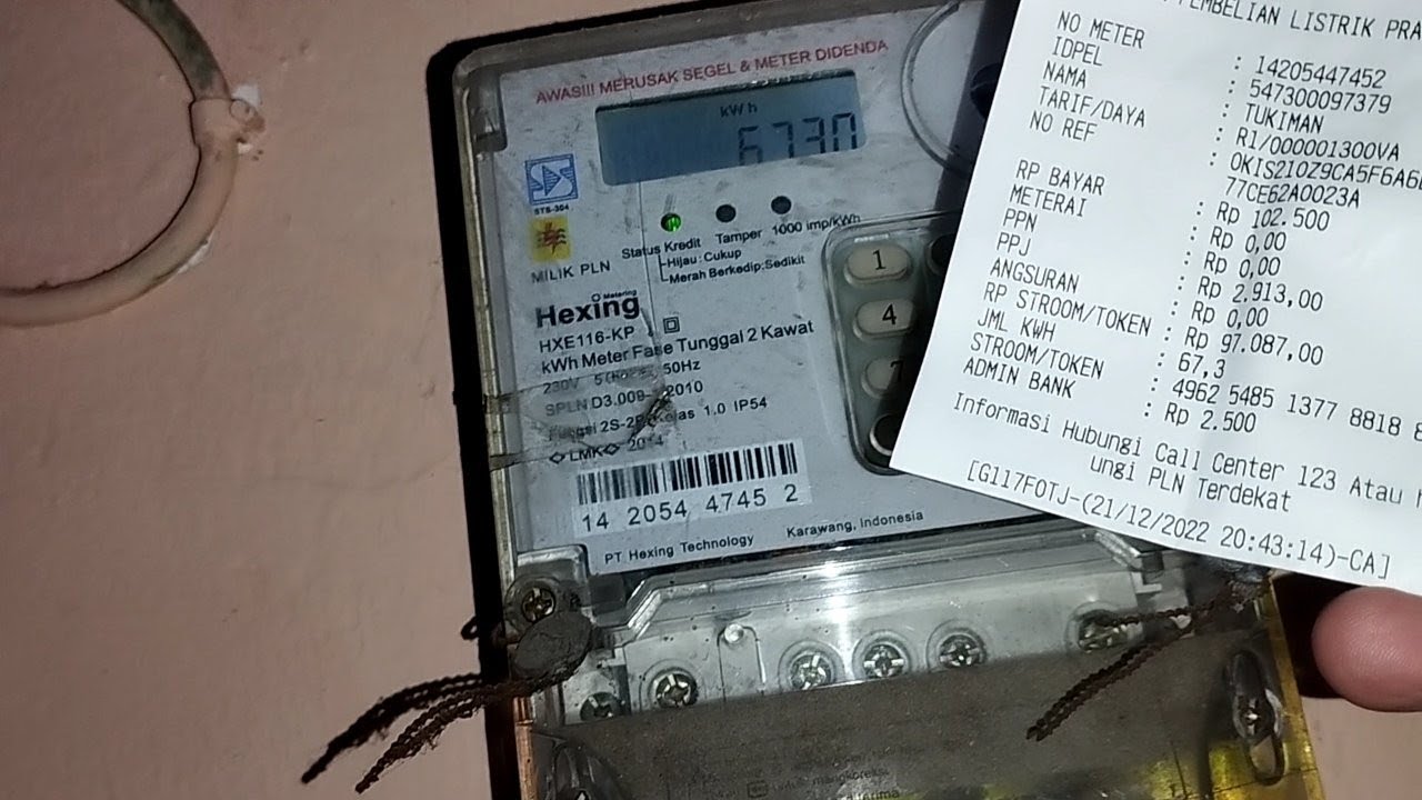 CARA ISI TOKEN LISTRIK 100RIBU VIA INDOMARET - YouTube