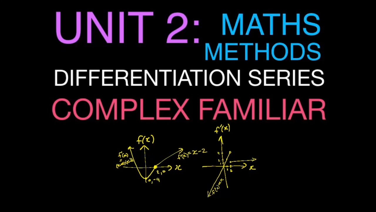 UNIT 2: MATHS METHODS: DIFFERENTIATION SERIES: COMPLEX FAMILIAR Worked ...