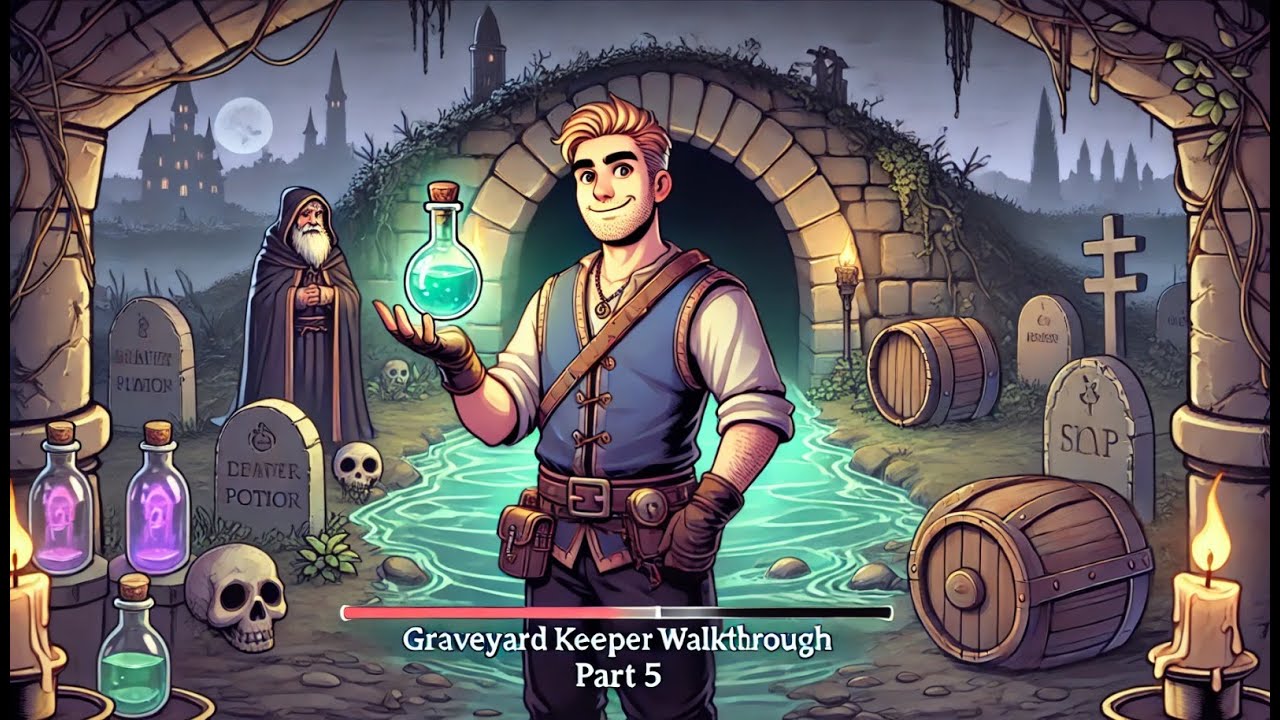 Graveyard Keeper Walkthrough Part 5 Discovering the Swamp & Unlocking ...