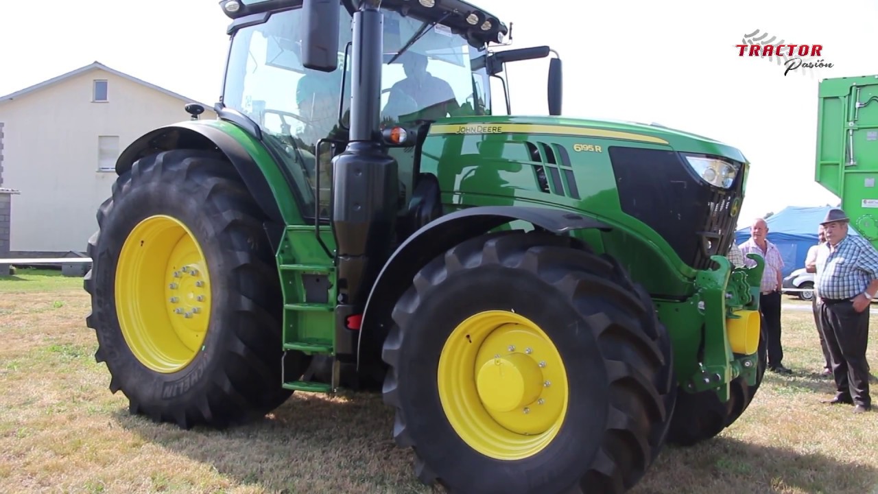 John Deere 6195R - YouTube