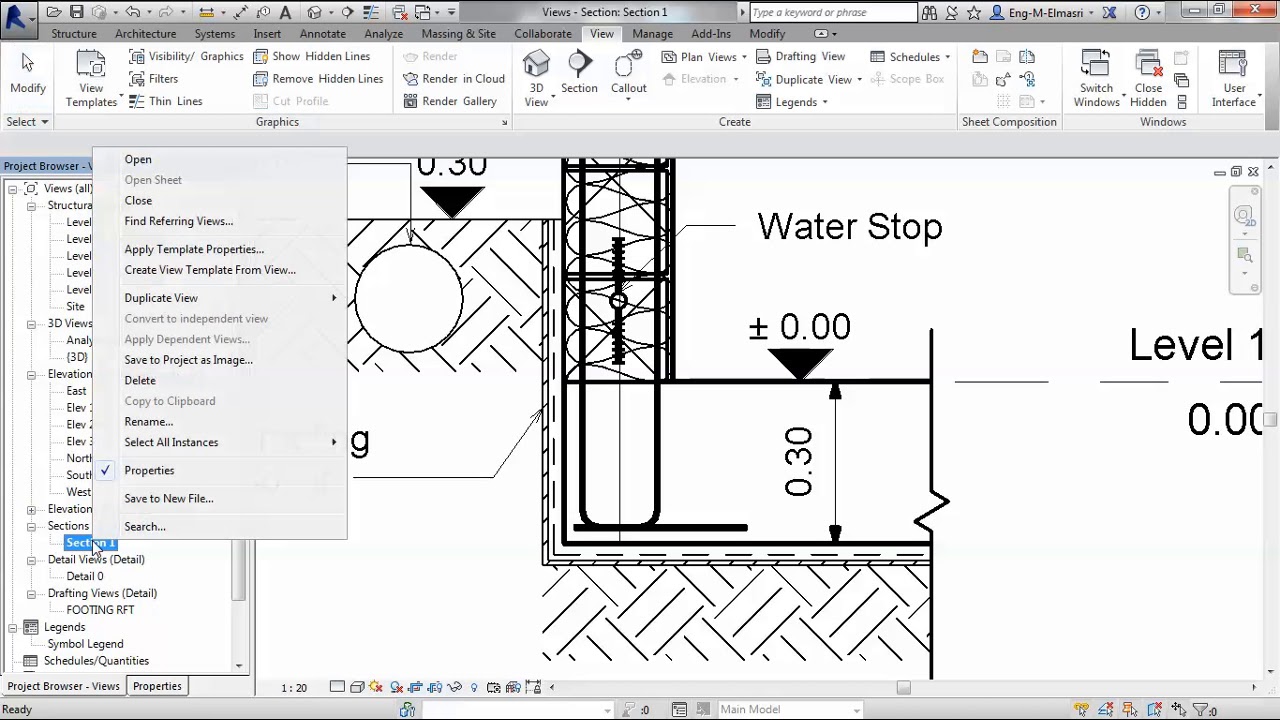 Revit Structure - 23_Graphics -02 Cut Profile - YouTube