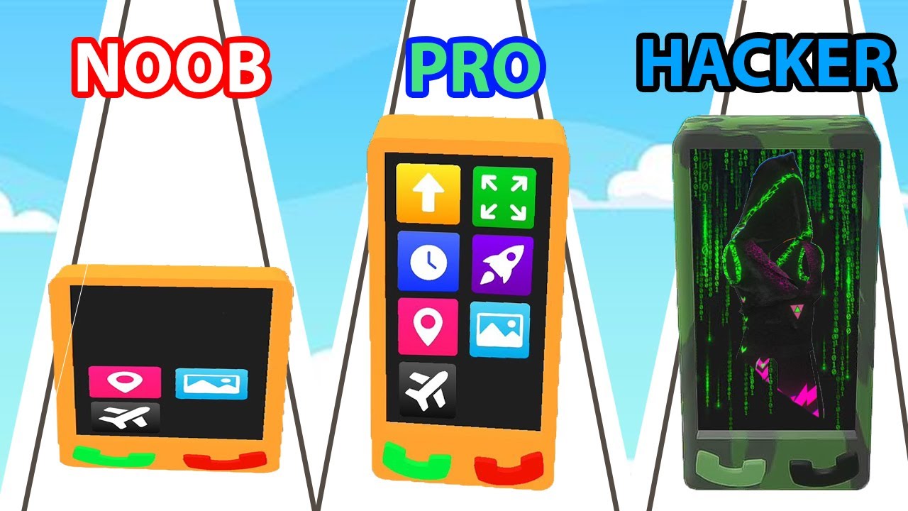 NOOB vs PRO vs HACKER - Mobile Run Gameplay NYBNFBD All Levels Android ...