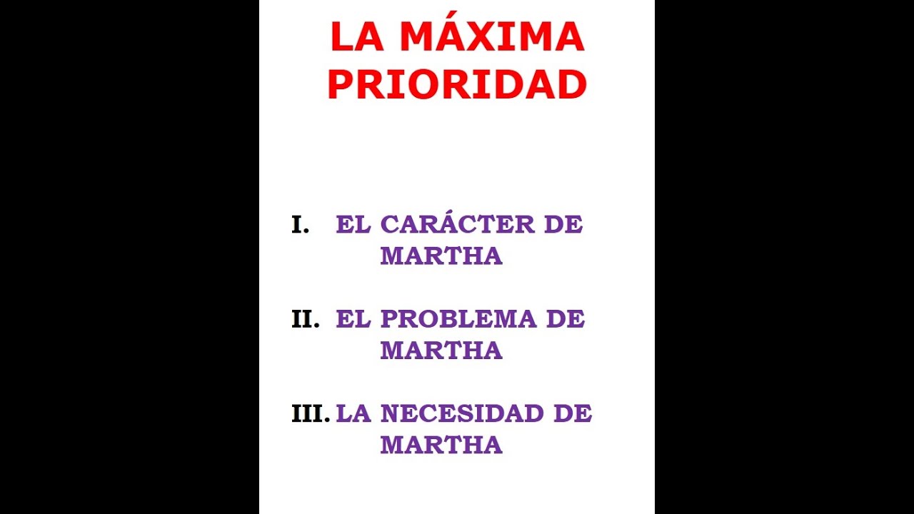 LA MÁXIMA PRIORIDAD - YouTube