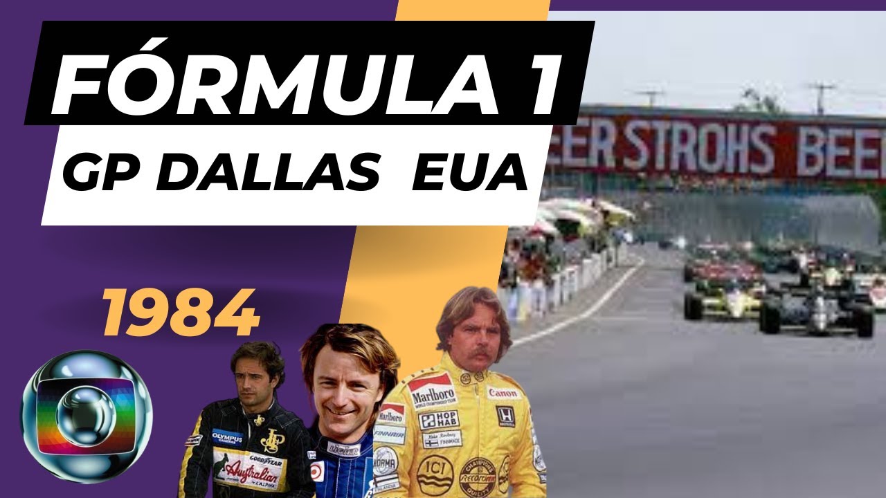 Único GP de Dallas, EUA, fórmula 1 - 1984 - YouTube