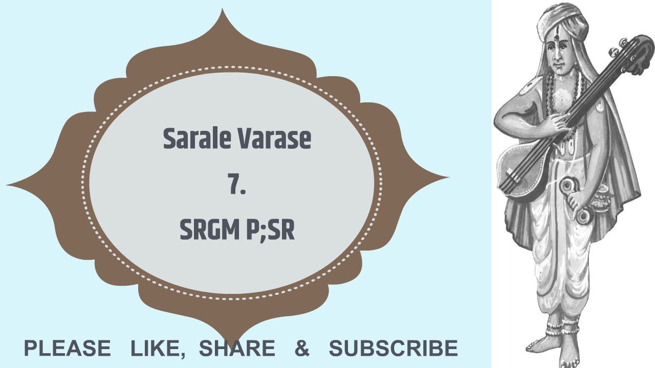 Sarale Varase 7- SRGM P;SR (A Sharp Shruthi) - YouTube