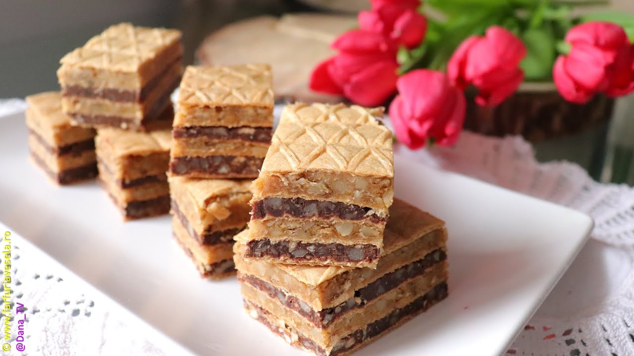 Cake bars with wafers and chocolate | Dana_TV - YouTube