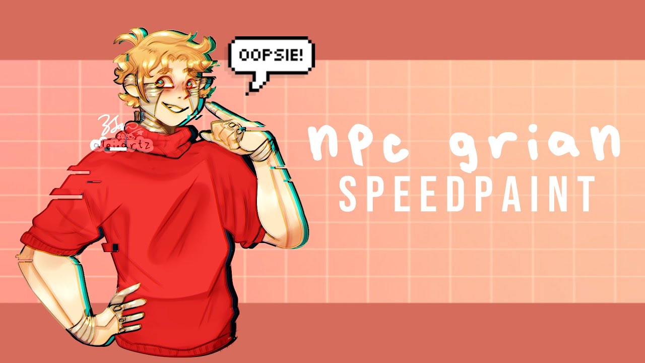 NPC Grian - Hermitcraft Speedpaint - YouTube
