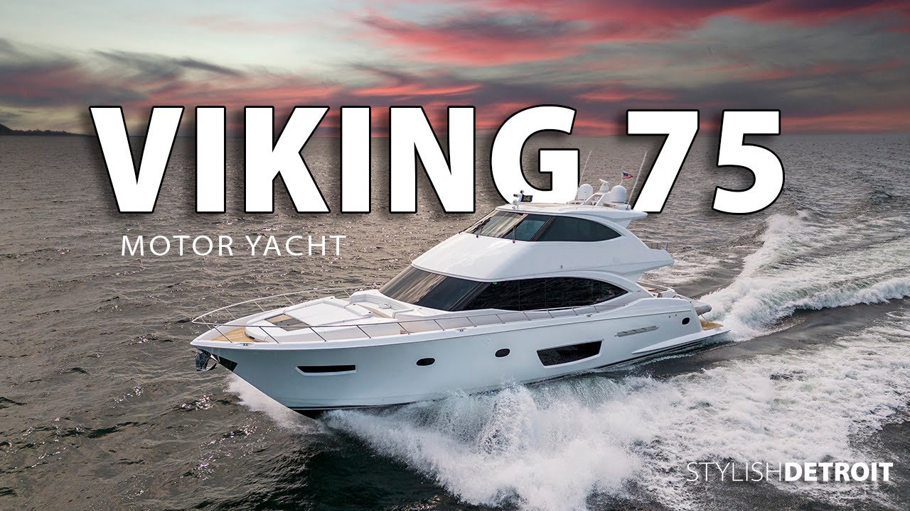 Viking 75 Motor Yacht for Sale | Michigan Yacht Videography - YouTube