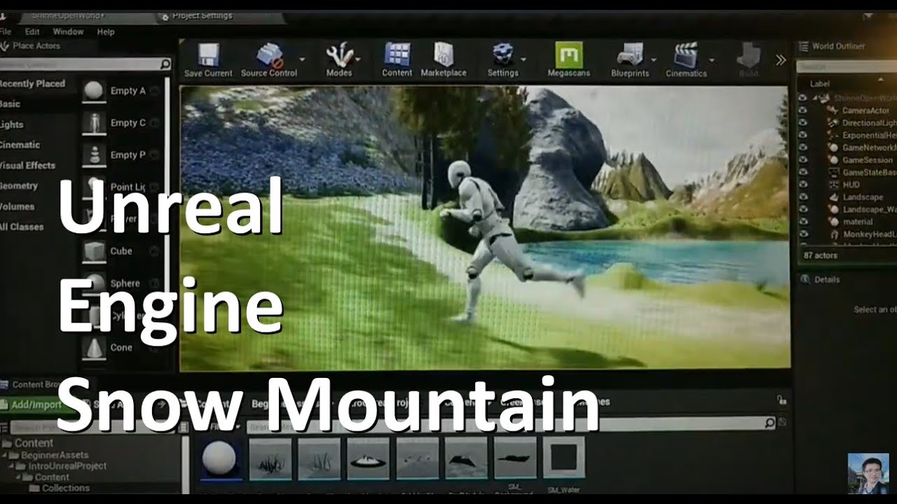 Unreal Engine Snow Mountain Scene - YouTube