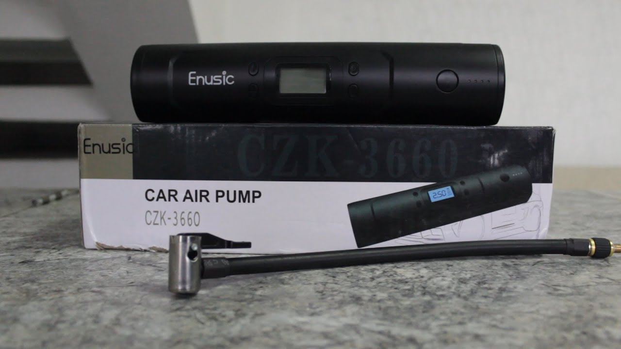 Enusic™ Compressor de ar Portátil 7800mAh Sem Fio - YouTube