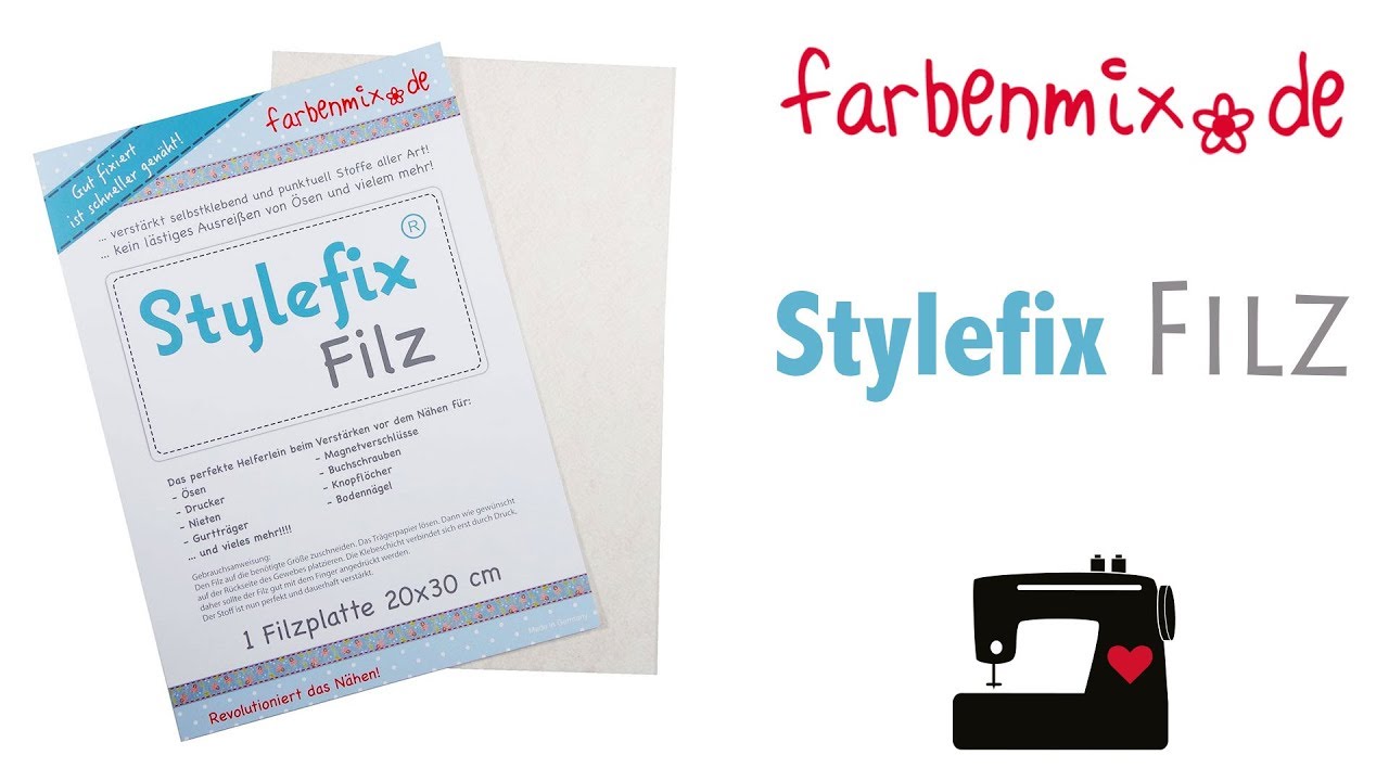 Videoanleitung Stylefix Filz - YouTube