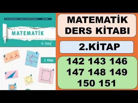 6.Sınıf Matematik Ders Kitabı 2.Kitap Sayfa 142 143 146 147 148 149 150 151 Cevaplar