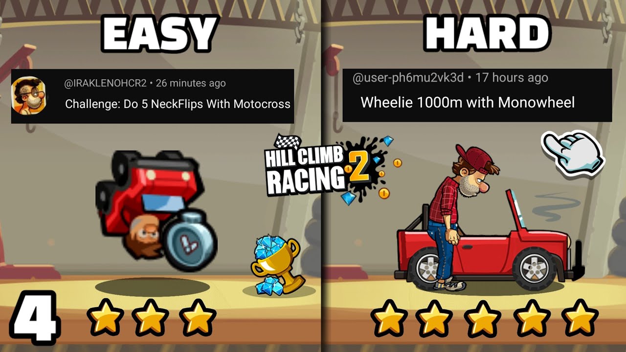 7 Difficult Challenges in HCR2 🫨 #4 | Hill climb racing 2 - YouTube