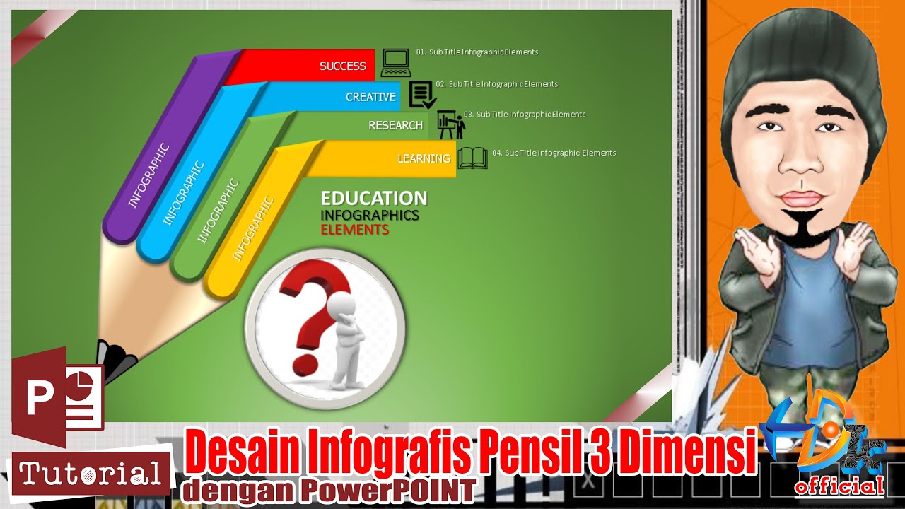 CARA BUAT INFOGRAFIS KEREN DI POWERPOINT | Infographic Design in ...