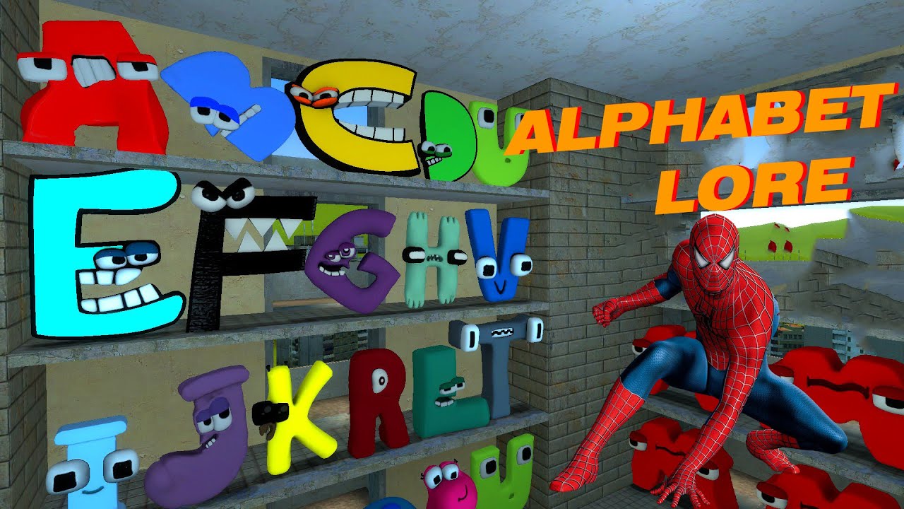 ALPHABET LORE WITH SPIDER MAN ! - YouTube