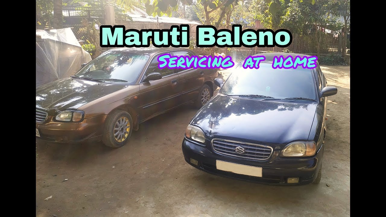 Maruti baleno Servicing || Car servicing at home - YouTube