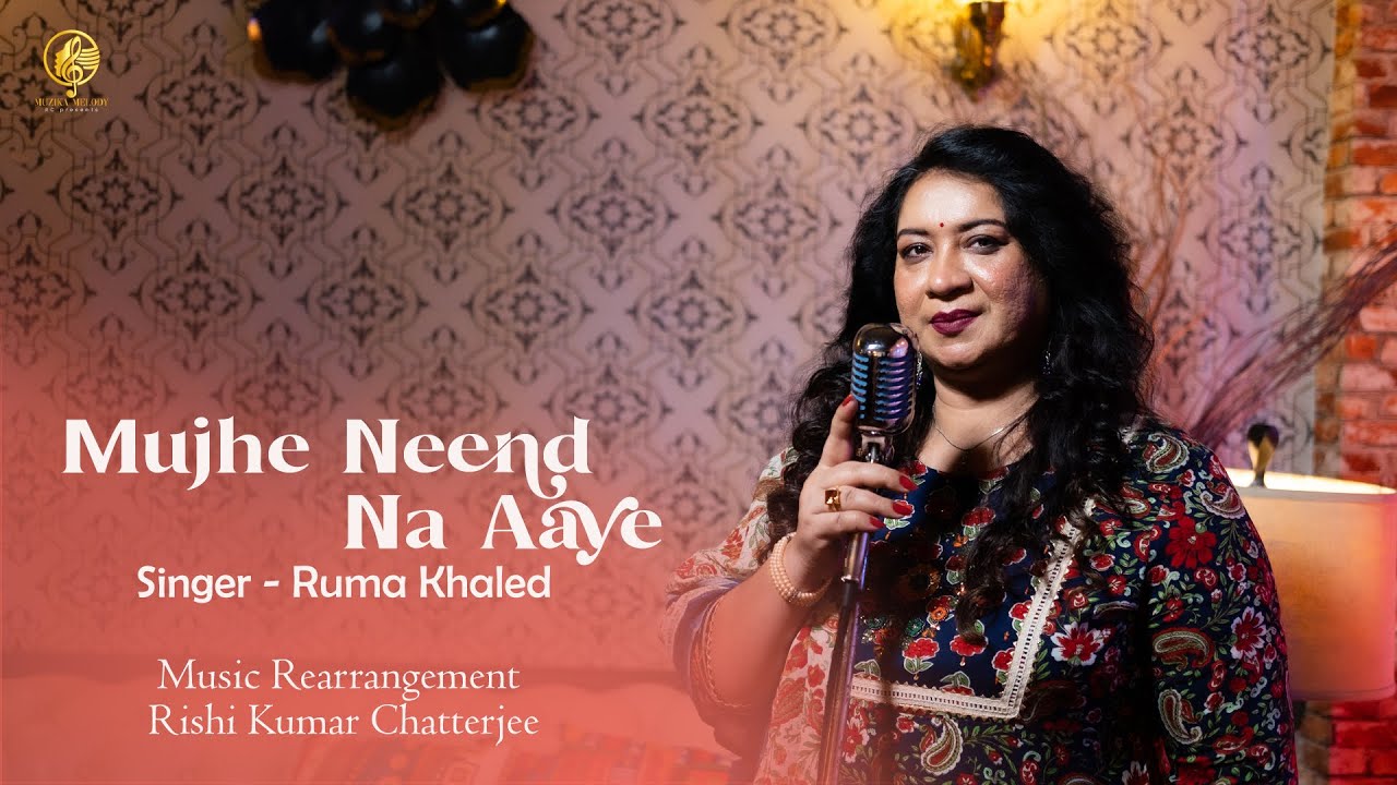 Mujhe Neend Na Aaye | Hindi Cover Song | Rishi Kumar Chatterjee | Ruma Khaled | 90's Song - YouTube