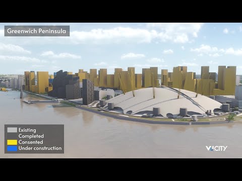 Greenwich Peninsula 3D Flythrough | Future City Development Animation