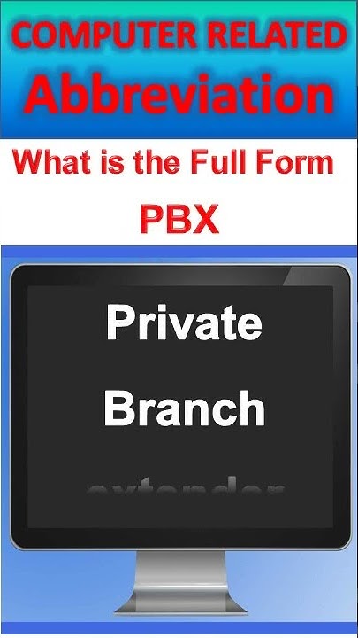 PBX Private Branch eXtender #yashinfotech #computergkknowledge #basiccomputerknowledge #computer ...