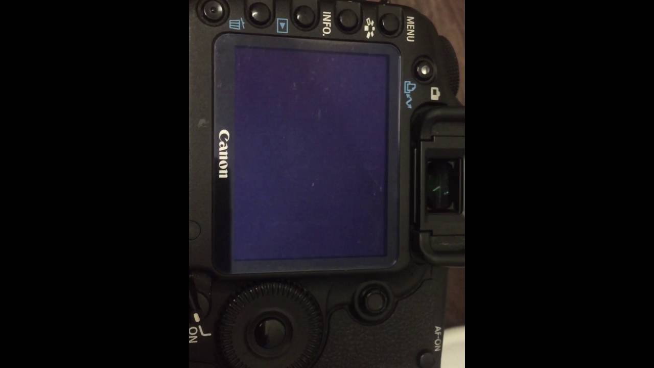 Canon 5D mk 2 blank screen - YouTube