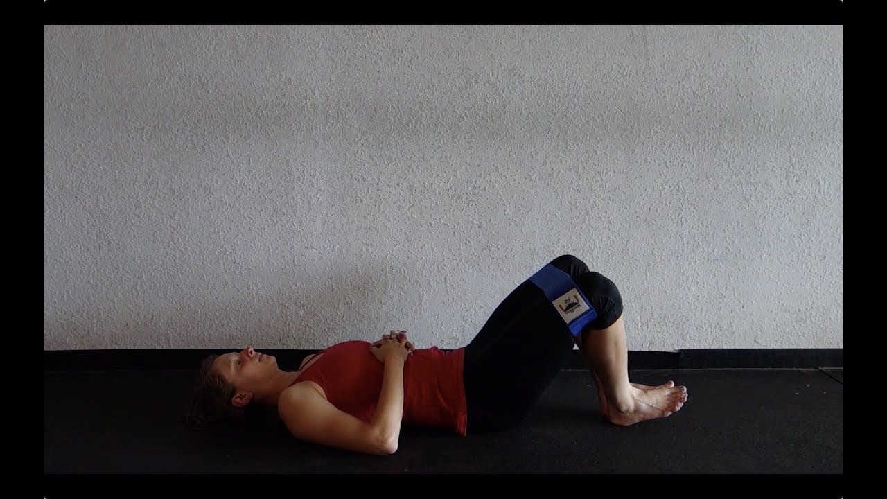Supine Hip Abduction With Hip Band By Neeboofit Youtube
