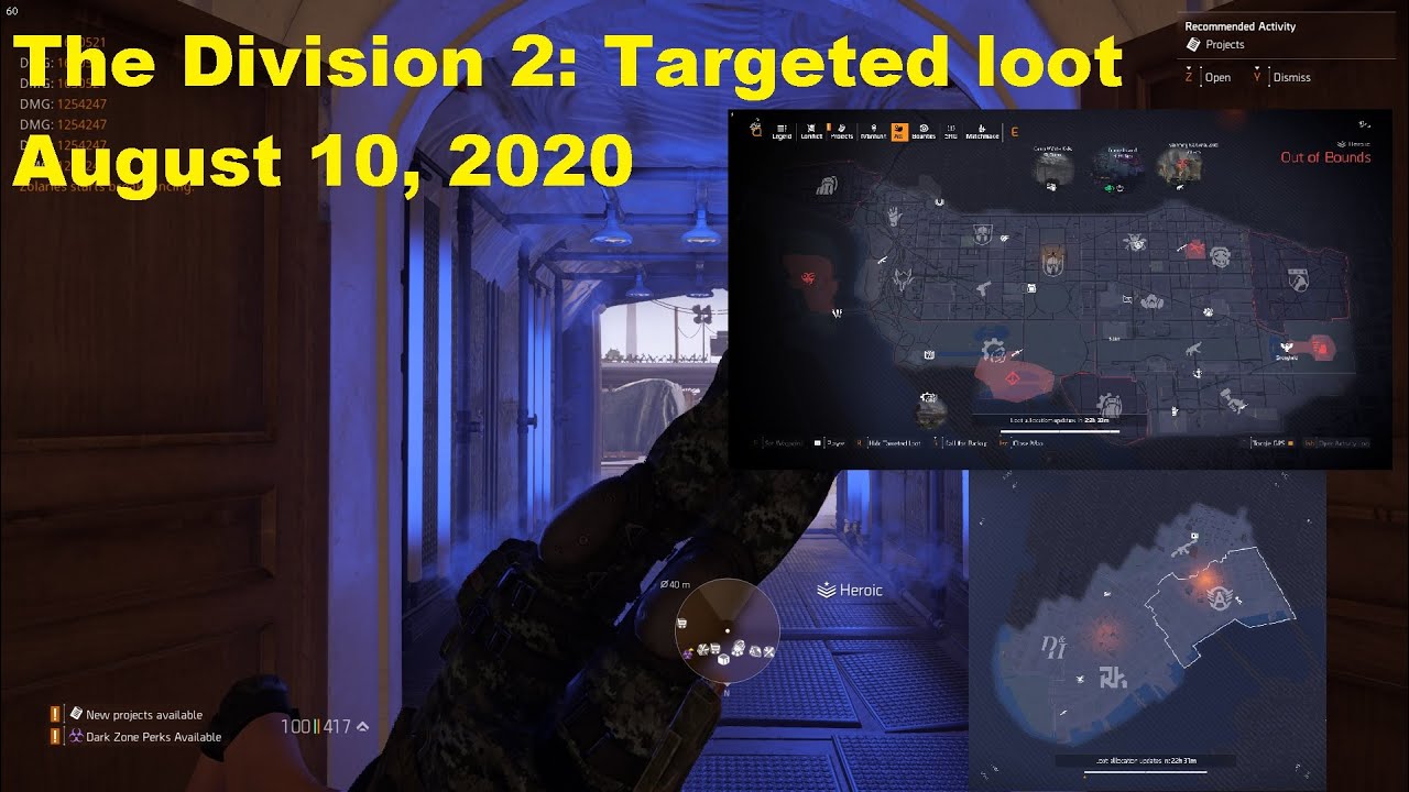 The Division 2: Targeted Loot for August 10, 2020 - YouTube