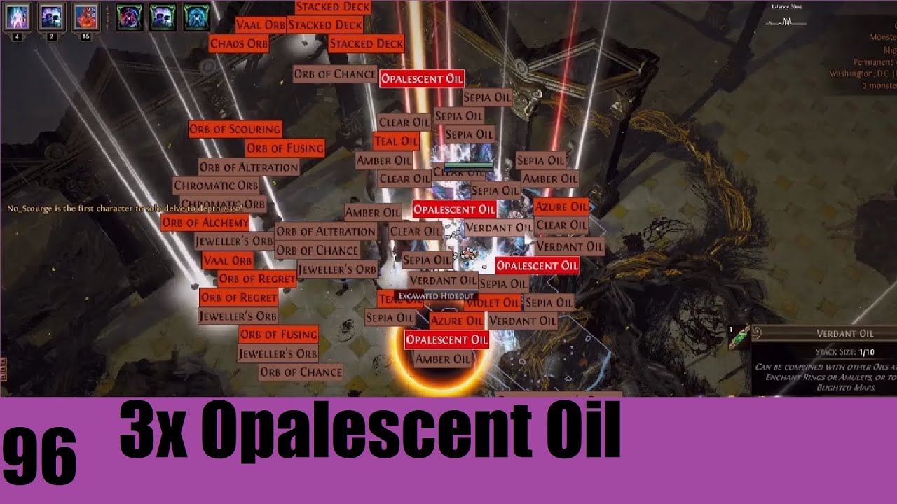 3x Opalescent Oil Blighted Maps is so MANY monsters - 96 - YouTube