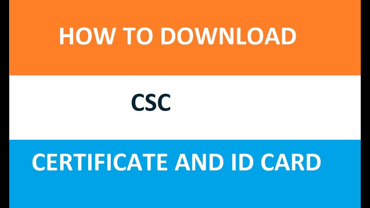 CSC ID - YouTube