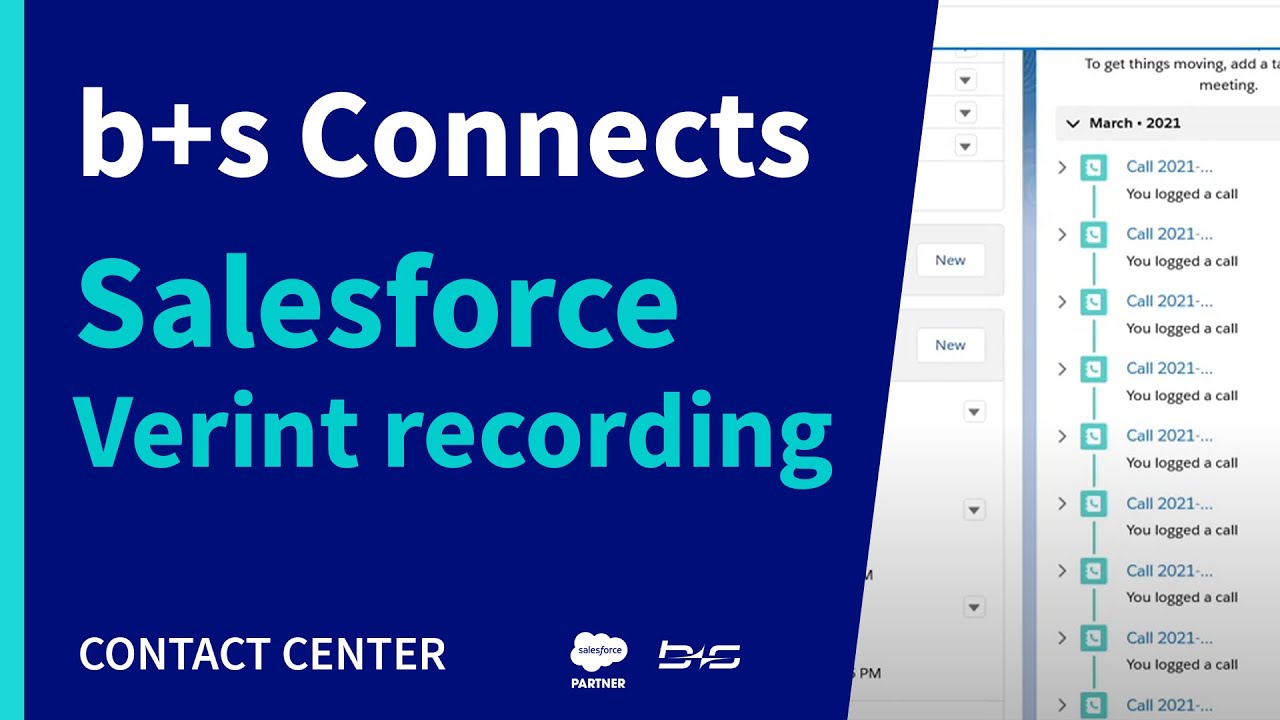 Contact Center Short: b+s Connects for Salesforce with Verint recording ...