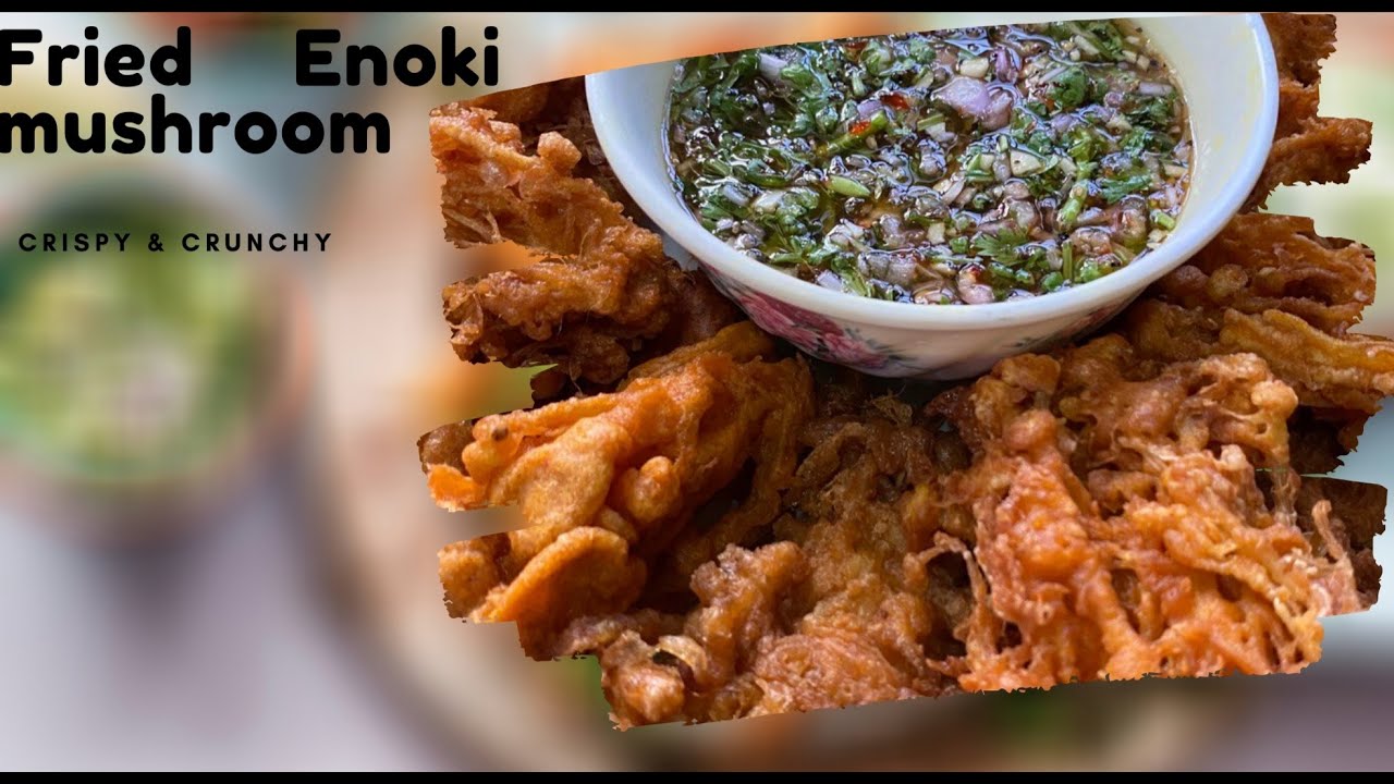 (Recipe)Crispy Enoki Mushroom - YouTube