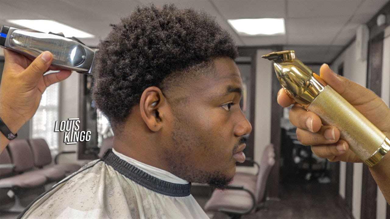 🔥 MUST SEE AMAZING HAIRCUT TUTORIAL 🔥 | BLURRY HIGH TAPER | SIDEBURNS ...